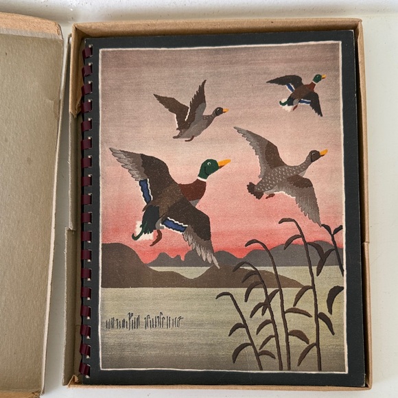 Vintage Office Vintage 944 Grenfell Mission Mallards In Flight